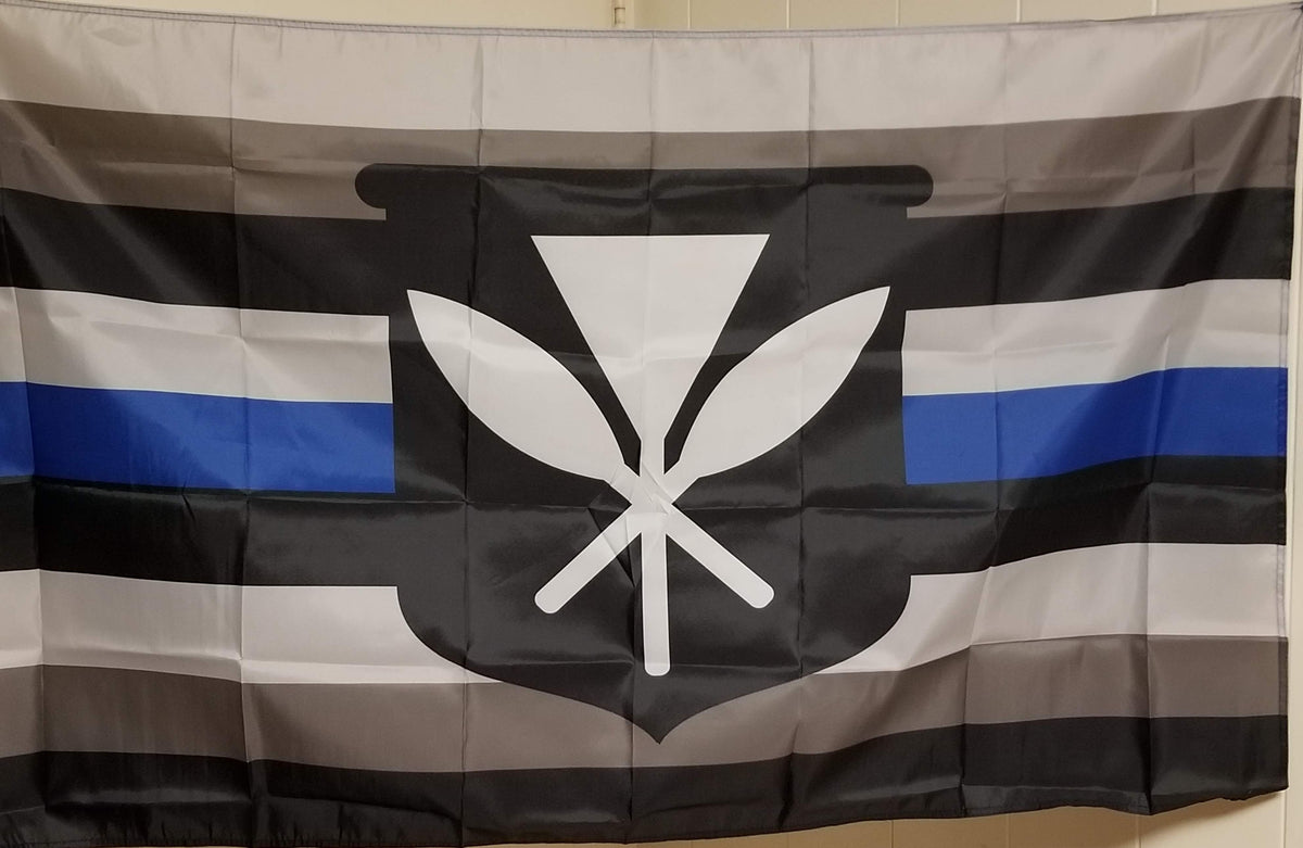 Hawaii Thin Blue Line HPD Flags. – ALLKINESTUFF